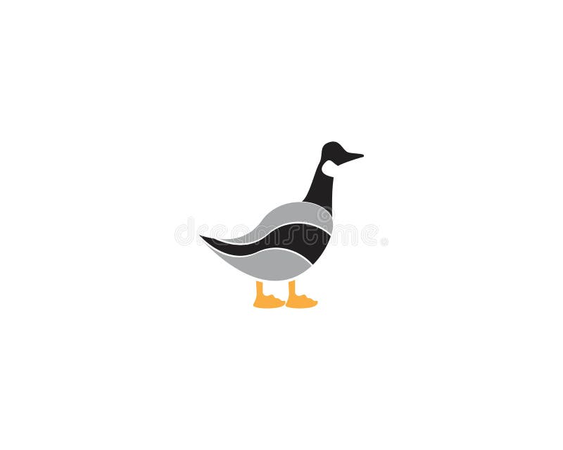 Goose Icon and Symbol Vector Illustration Stock Illustration ...