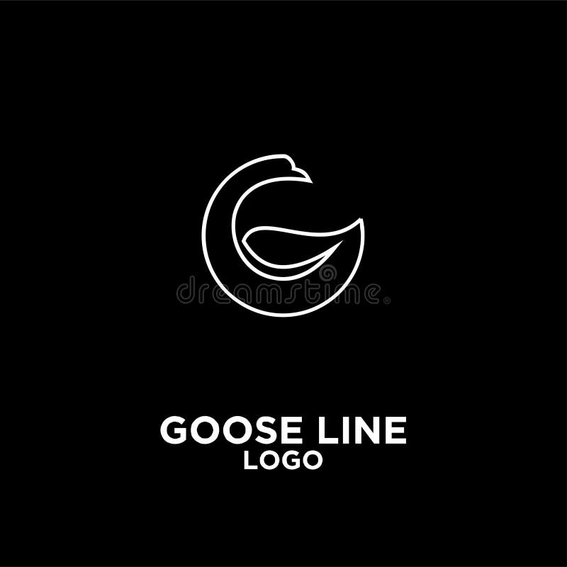 Goose Line Logo Abstract Icon Design Stock Vector - Illustration of ...