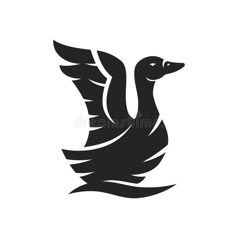 Goose Logo Template Isolated. Brand Identity. Icon Abstract Vector ...
