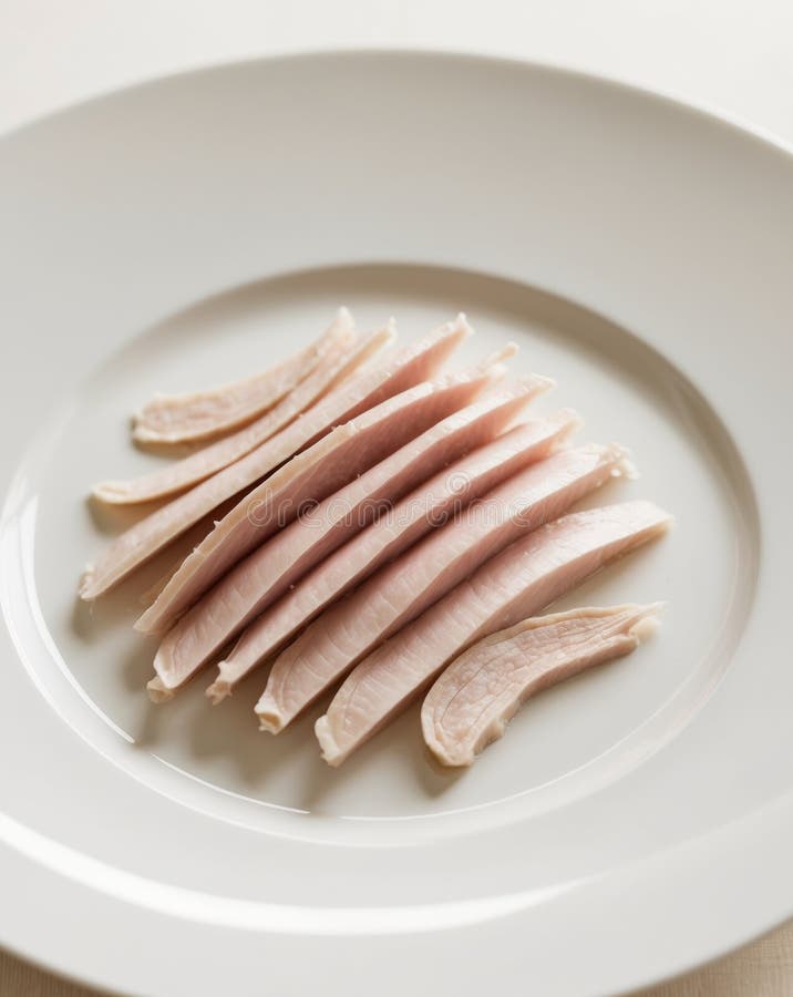 Goose Meat Slices Presented on a Restaurant Plate. Stock Photo - Image ...