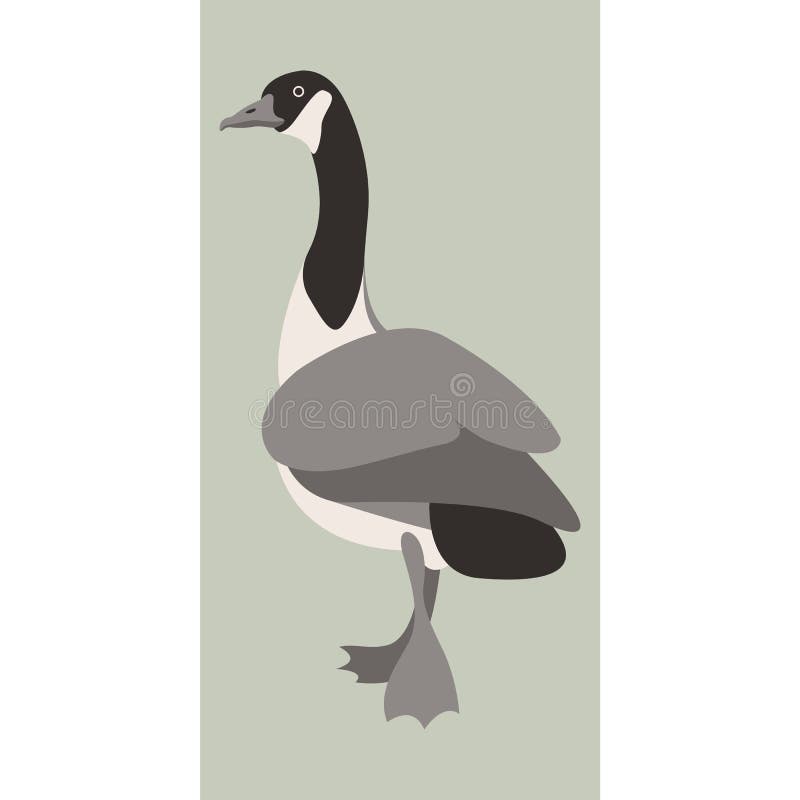 Goose Vector Illustration Flat Style Stock Vector - Illustration of ...