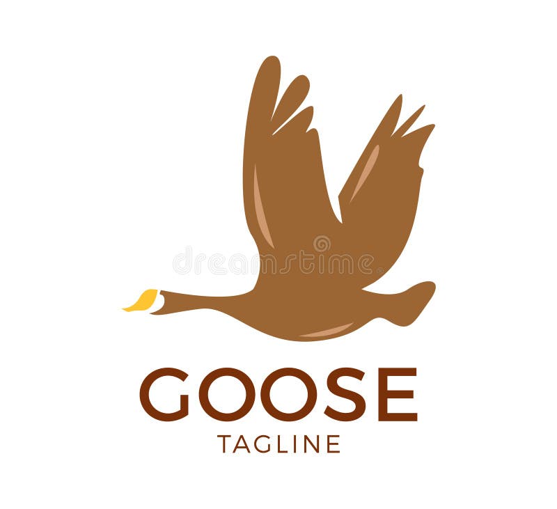 Goose Vector Logo Template Design Stock Vector - Illustration of ...