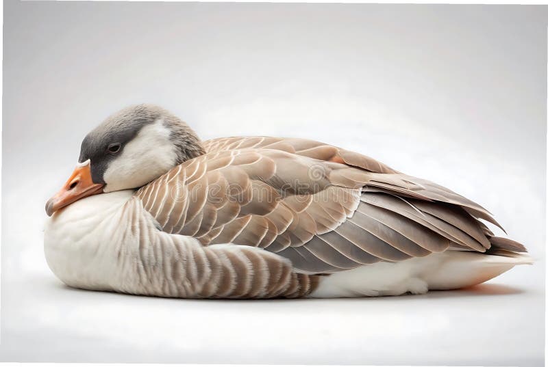 Goose white background stock illustration. Illustration of illinois ...