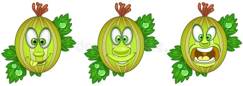 Grosella. Concepto De Fruta Y Alimento Ilustración del Vector ...