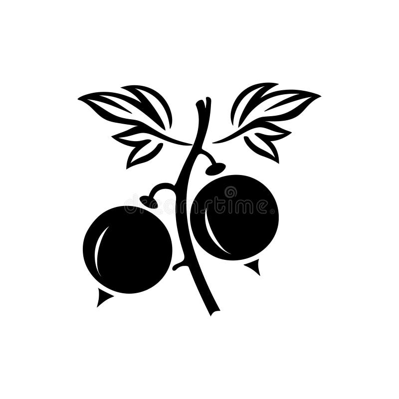Gooseberry icon stock vector. Illustration of brand - 291067183