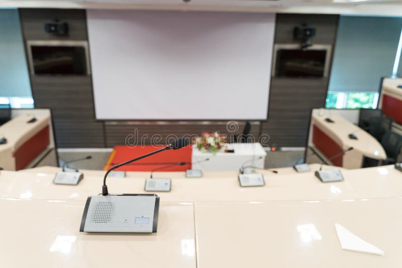 Gooseneck Microphone with Base for a Large Lecture Hall and Meeting ...