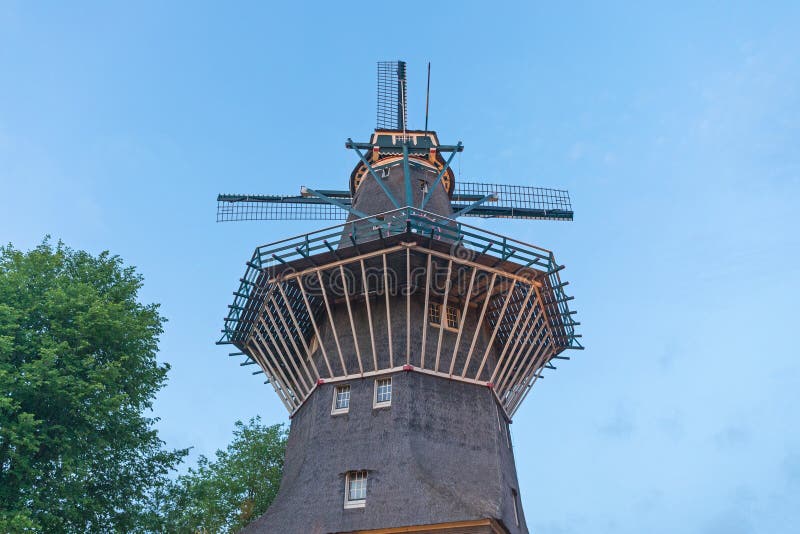 The Gooyer Windmill in the City of Amsterdam Stock Image - Image of ...