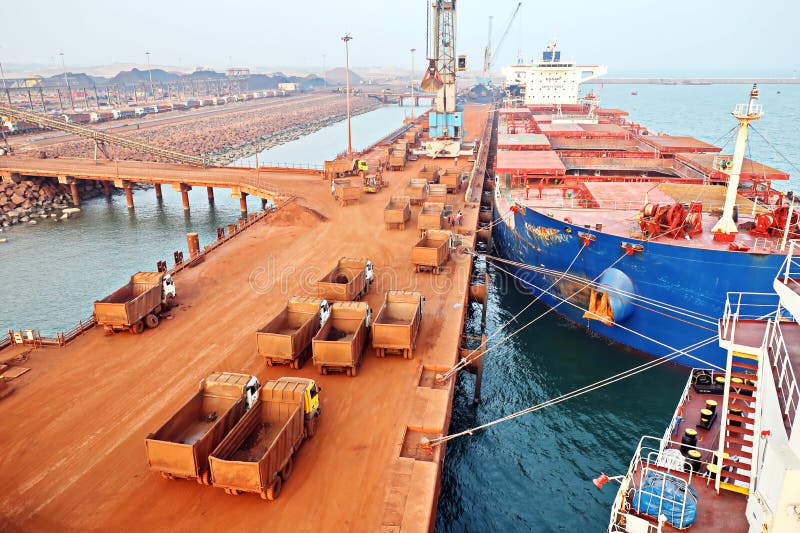 Gopalpur, India, November, 03-05, 2020. Cargo Terminal for Loading Bulk ...