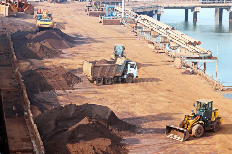 Gopalpur, India, November, 03-05, 2020. Cargo Terminal for Loading Bulk ...