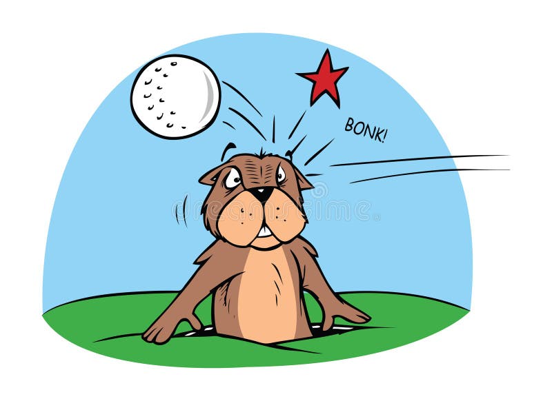 Gopher and golf ball stock vector. Illustration of club - 9750002