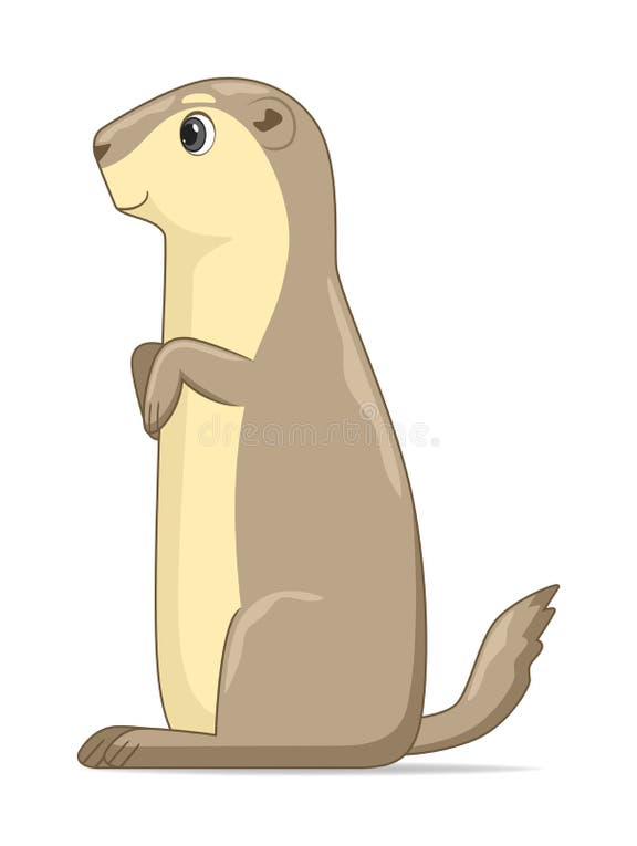 Gopher Sitting on a White Background Stock Vector - Illustration of ...