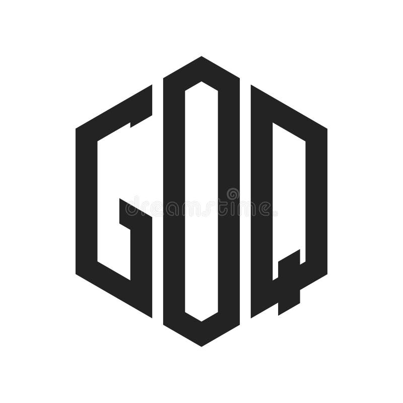GOQ Logo Design. Initial Letter GOQ Monogram Logo Using Hexagon Shape ...