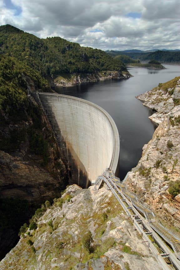 Gordon dam. stock image. Image of australia, warming - 11991789