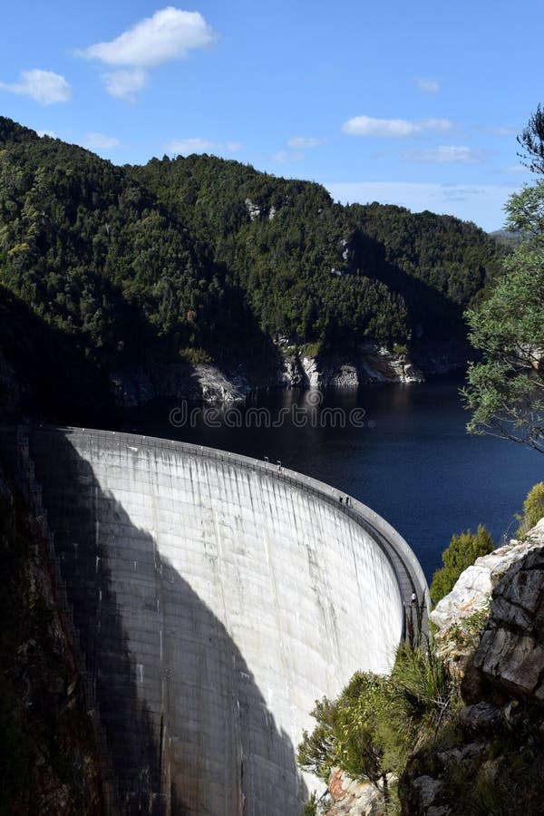 Gordon Dam, Strathgordon, Tasmanie, Australie Image stock - Image du ...