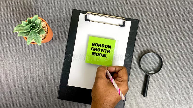 Gordon Growth Model Written Concept Stock Photo - Image of finger ...