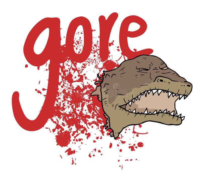 Gore crocodile stock vector. Illustration of reptile - 41684741