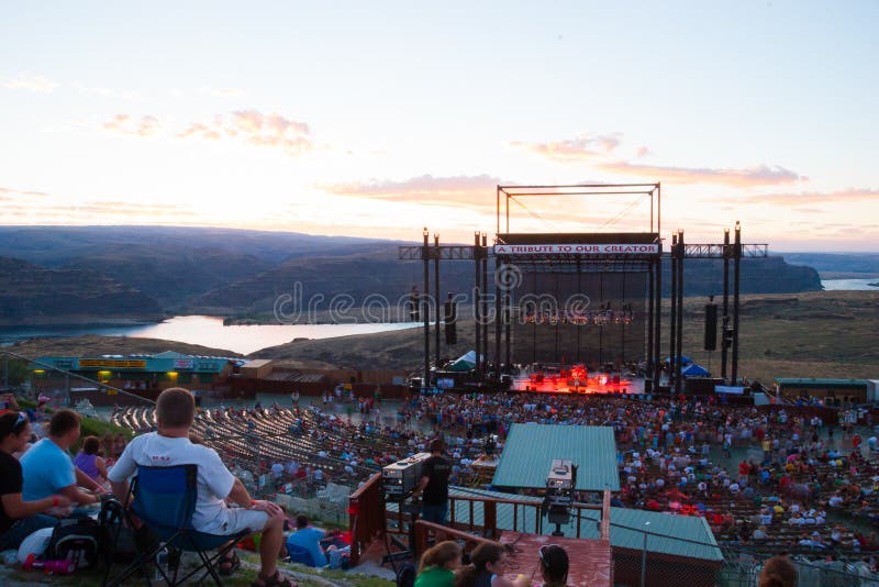 The Gorge Ampitheater at Creation NW 2006 Editorial Stock Image - Image ...