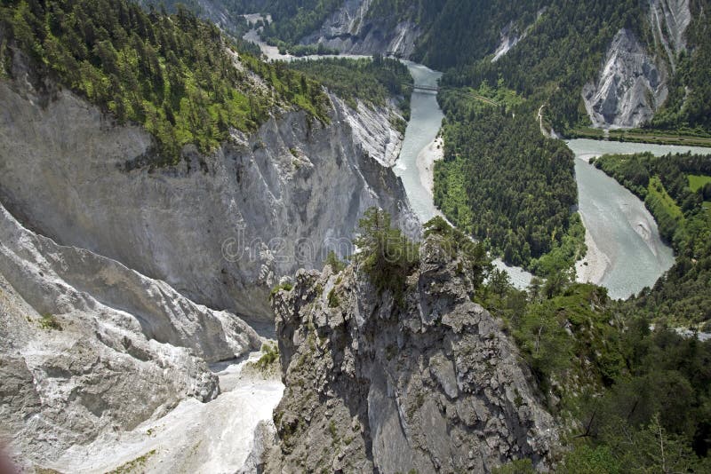 Gorge Du Rhin, Suisse Grand Canyon D'IL Spir Photo stock - Image du ...