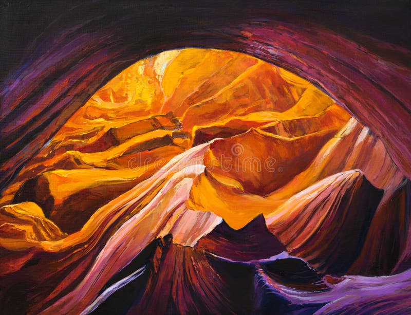 Gorge grande illustration de vecteur. Illustration du sable - 65987536