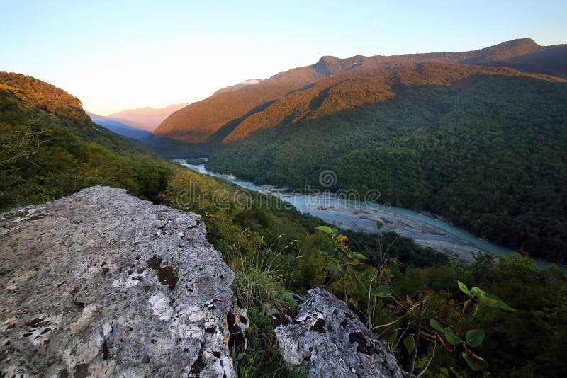 The Gorge of the Kodor River Stock Photo - Image of caucasus, gorge ...