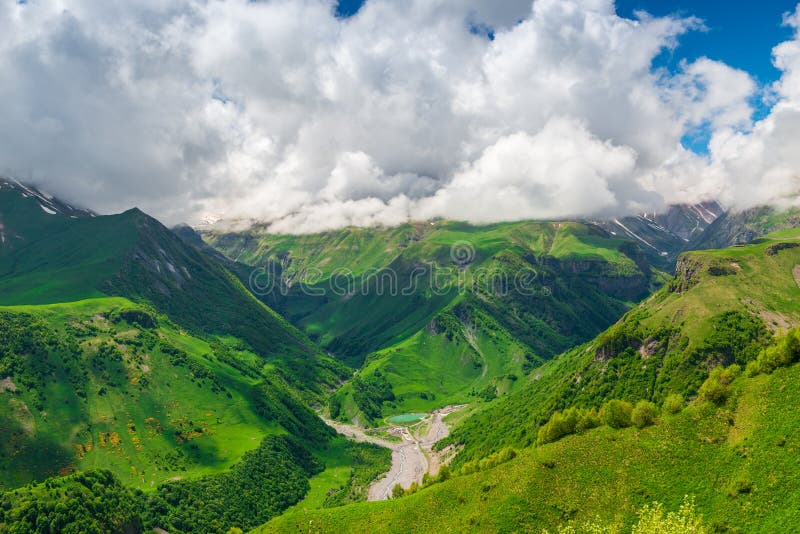 Gorge and Mountain View from Above, Beautiful Mountain Landscape of the ...