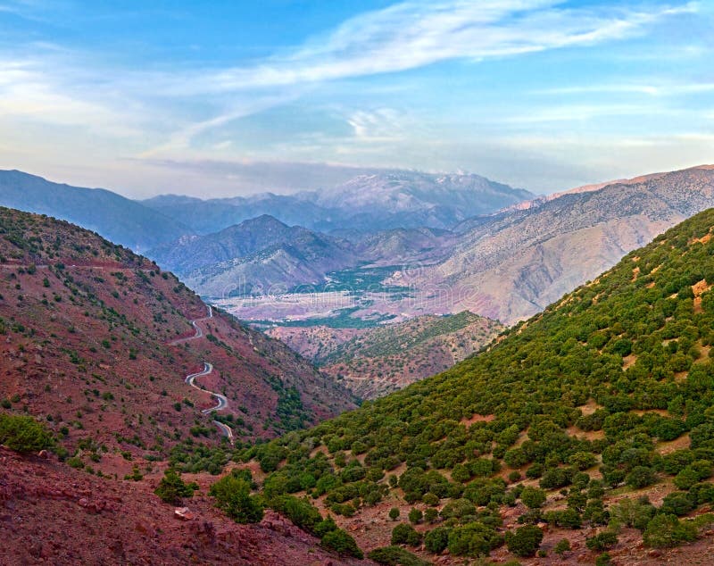 Gorge in the Mountains of Atlas Stock Photo - Image of journey, flare ...