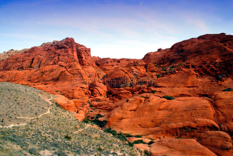 Gorge Rouge De Roche, Nevada Photo stock - Image du montagne, côte: 549760