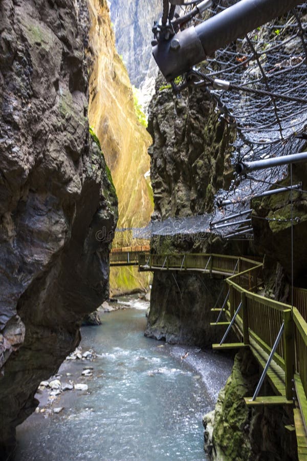 Gorge Trient in Switzerland in Alps Stock Image - Image of switzerland ...
