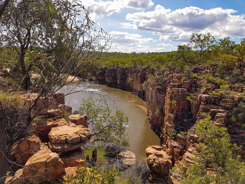 Gorge views stock photo. Image of adventure, bush, reflection - 103056384