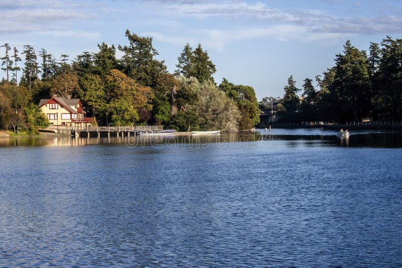 Gorge Waterway Park, Saanich Stock Image - Image of reflection ...