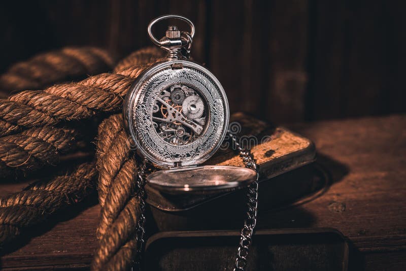 Gorgeous Antique Pocket Watch Stock Photo - Image of antique, brown ...
