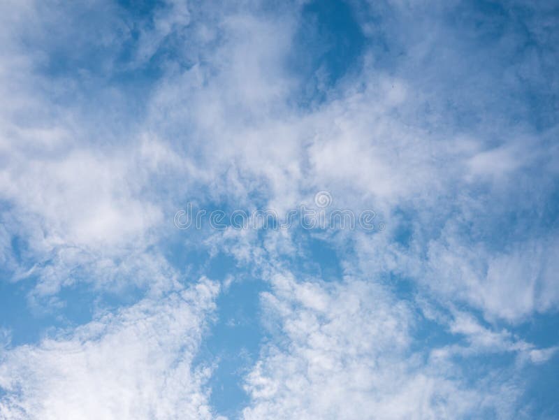 Gorgeous Blue Cloudy Sky Background Stock Photo - Image of nature ...