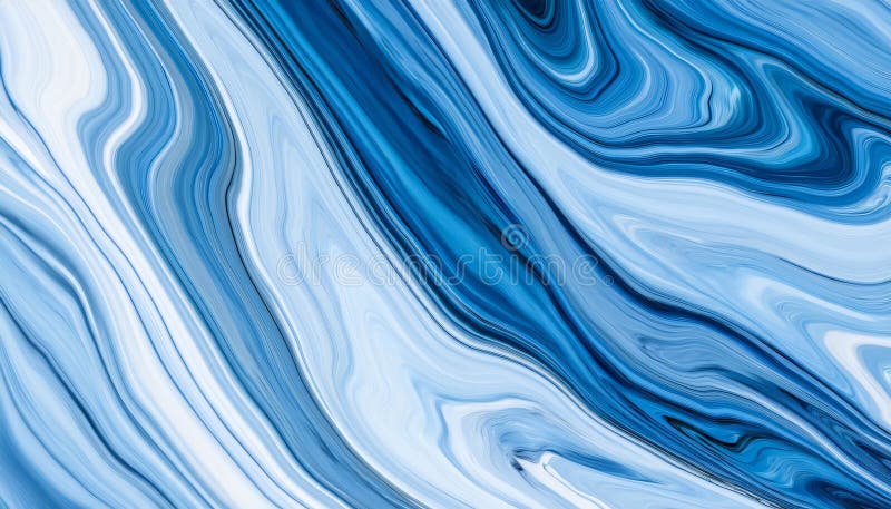 Gorgeous Blue and White Swirl Patterns Forming a Marbleinspired Texture ...