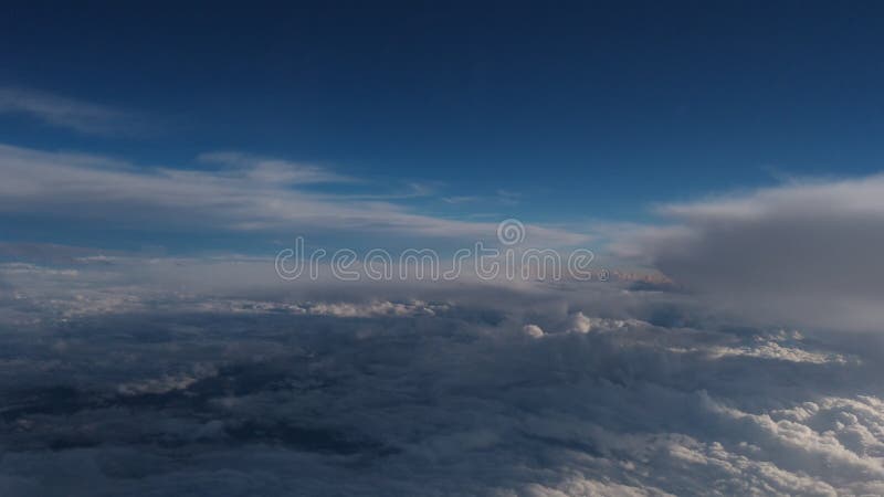Gorgeous Clouds from a Very High Altitude Shot from Above. Stock ...
