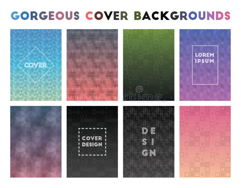 Gorgeous Cover Backgrounds. Stock Vector - Illustration of concept ...