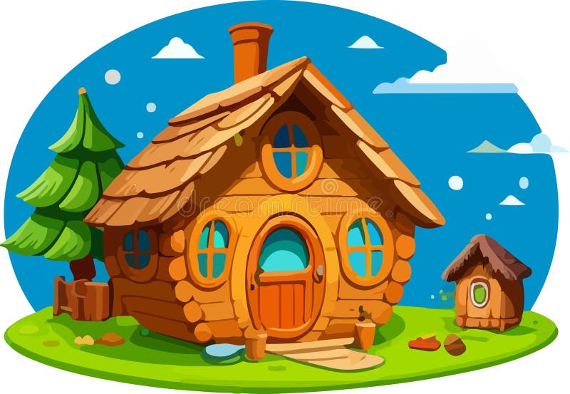 Gorgeous and Cuteness Dwarf and Hobbit House Stock Vector ...