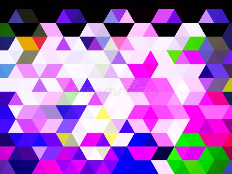 A Gorgeous Dramatic Colorful Digital Pattern of Triangles Stock ...