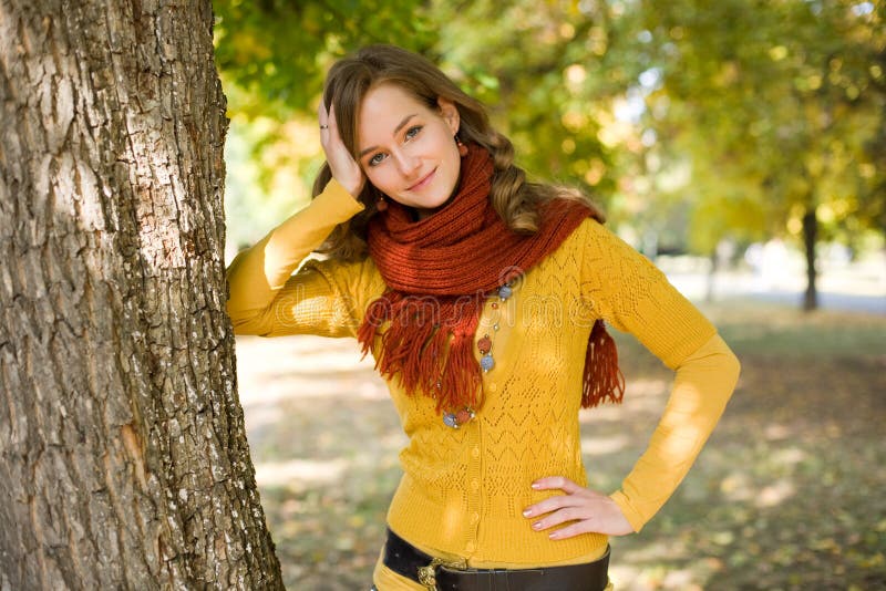 Gorgeous Fall Fashion Girl. Stock Photo - Image of skinny, fashion ...
