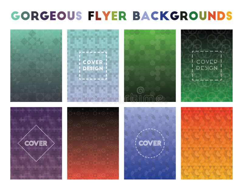 Gorgeous Flyer Backgrounds. Stock Vector - Illustration of business ...