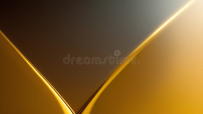 A Gorgeous Gold Abstract Background with a Curved Design AI Generative ...