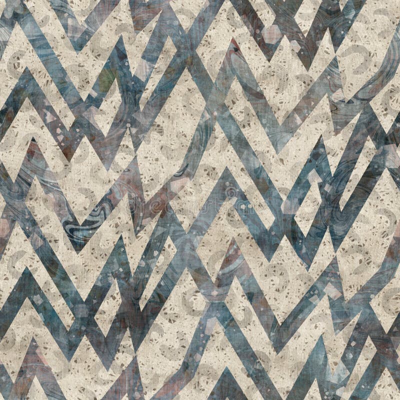 Gorgeous Grungy Chevron Texture Seamless Pattern Stock Illustration ...