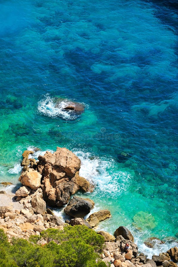 Gorgeous Mediterranean Coast in Summer Stock Photo - Image of rock ...