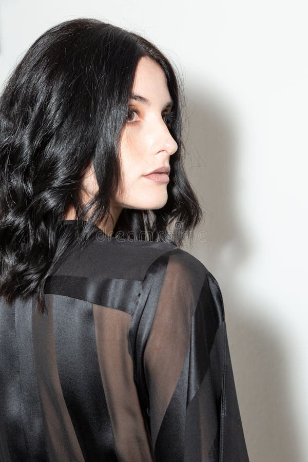 Gorgeous Model Posing in the Backstage Editorial Stock Image - Image of ...