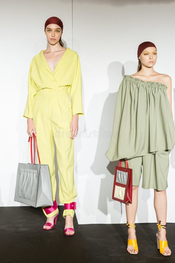 Gorgeous Models Posing during a Presentation Editorial Image - Image of ...