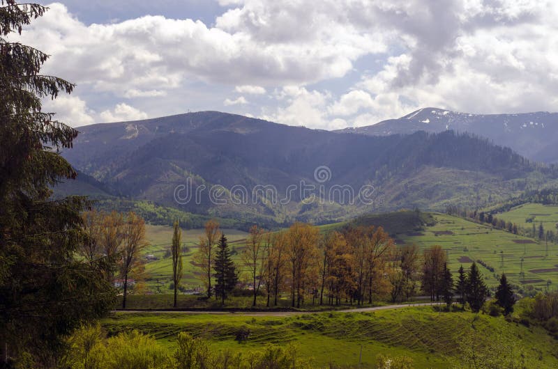 Gorgeous mountains stock photo. Image of village, scenic - 288384706