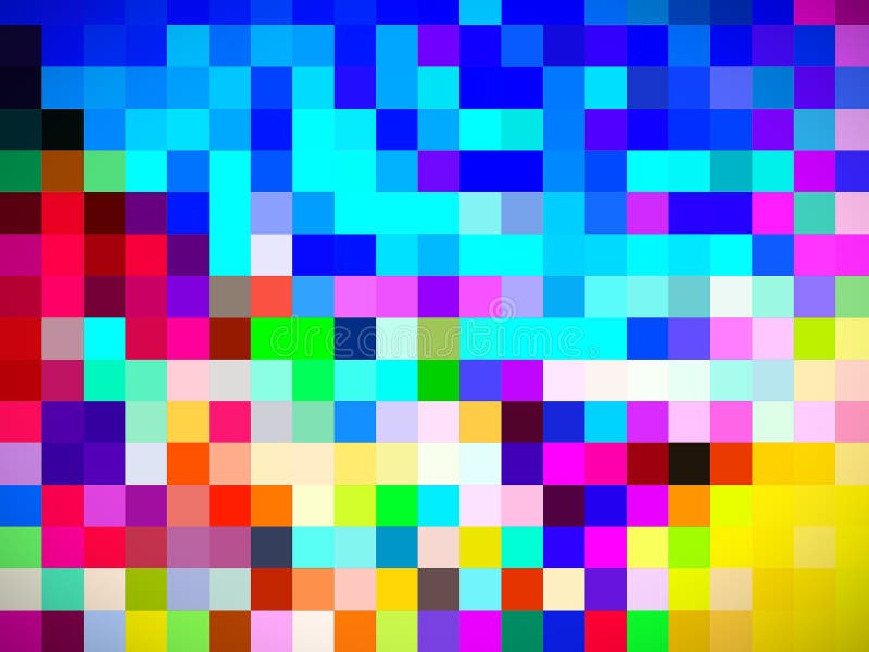 A Gorgeous Multi-colored Illustration of Designing of Squares Stock ...