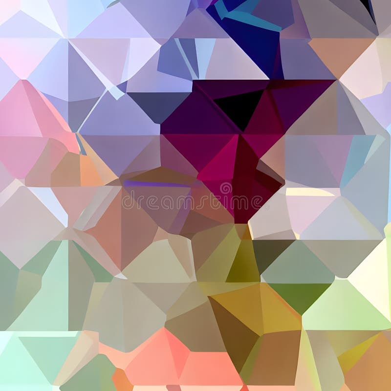 Gorgeous Multicolor Polygon Background with Creative Ideas Ai Generated ...