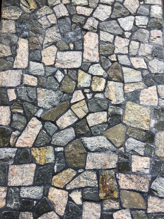 A Gorgeous Patterned Stone Wall. Stock Photo - Image of patterned, wall ...
