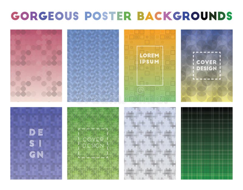 Gorgeous Poster Backgrounds. Stock Vector - Illustration of design ...