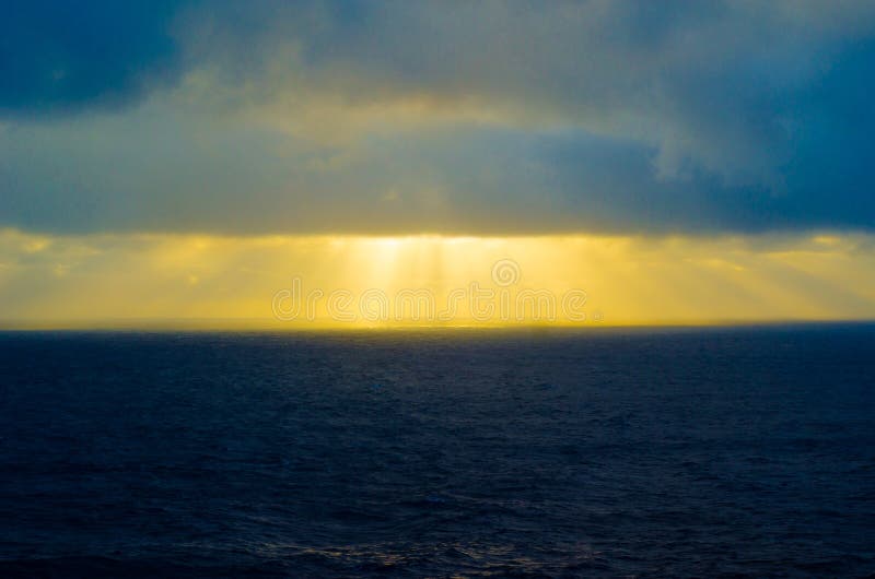 Intense Orange Sunset at Remote Isolated Tropical Beach Stock Image ...